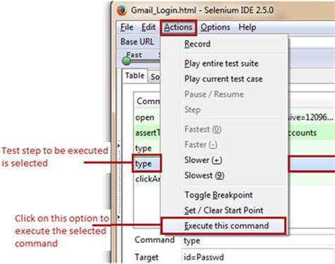 Selenium IDE Tutorial IDE Commands With Examples