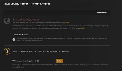 Remote Access In Plex Server With Wrong Public Ip Address Remote Access Plex Forum