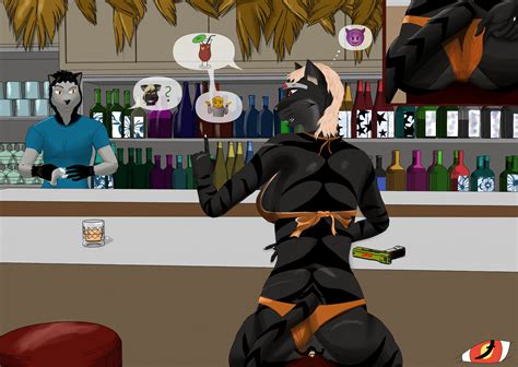 Rule 34 Anthro Bar Bar Keeper Beach Bar Bethesda Softworks Beverage