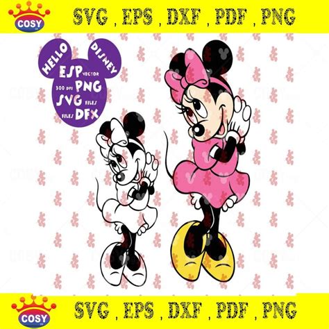 Disney Svg Minnie Mouse Clipart Disney Cut Files Mouse Die Cuts