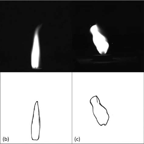 Some Results Of Flame Edge Detection Original Images Top Row And