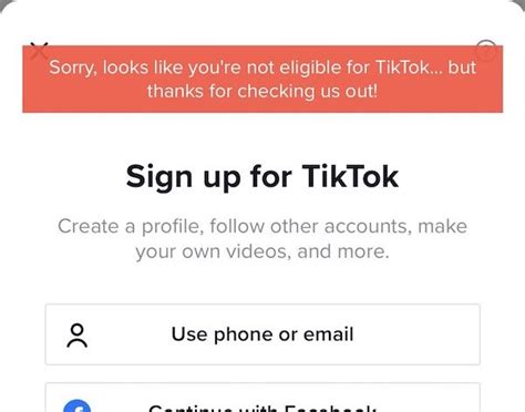 How To Fix Not Eligible Error On TikTok For Android And IOS