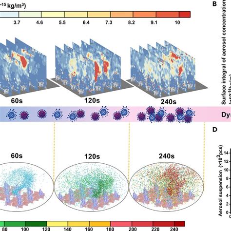 Evolution Of Aerosol Concentration And Suspended Particle Number A