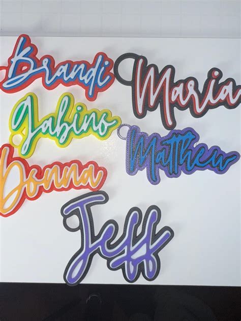 Custom 3d Printed Keychain Custom Key Chain Name Keychain Custom Name