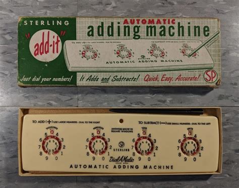 Office Office And School Supplies Sterling Dial A Matic Adding Machine