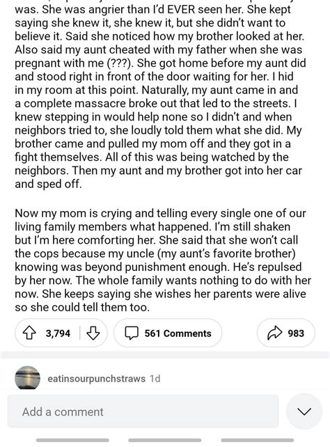 Not Oop I Caught My Aunt And My Brother Having Sex R Redditonwiki