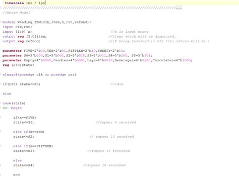 Verilog Fpga Xilinxvivado Digitaldesign Vendingmachine Ece Iit