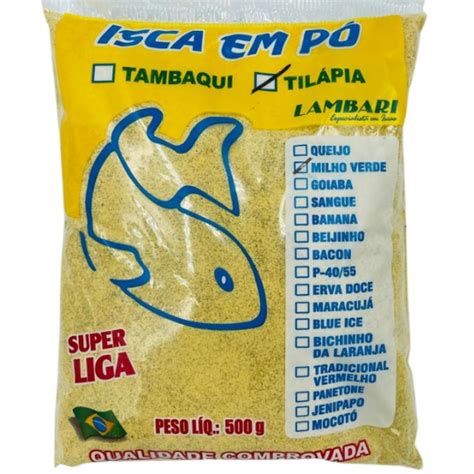 Isca Em Po Massa Milho Verde Tilapias Tamba Bagres Super Liga Gr