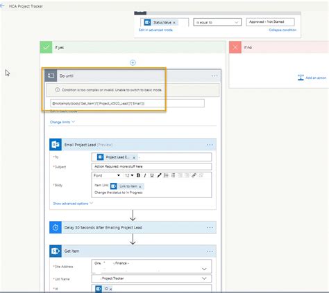 solved flow failing on do until condition power platform community
