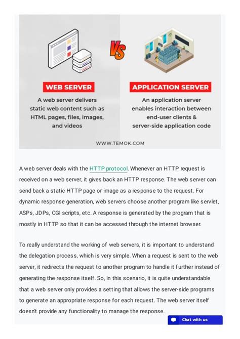 web server vs application server understanding the differences pdf