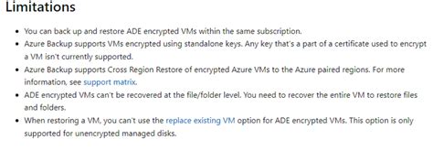 Back Up And Restore Encrypted Azure Virtual Machines Microsoft