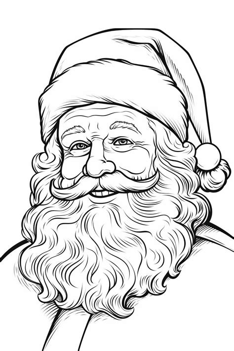Coloriage Le Père Noël Télécharger Et Imprimer Gratuit Sur