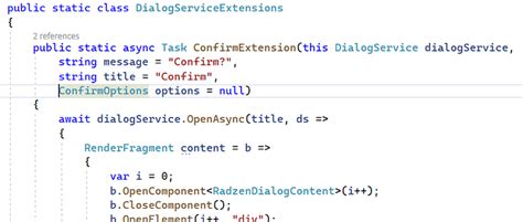 Page Dialog With Confirm Buttons Radzen Blazor Components Radzen