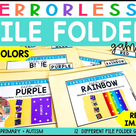 errorless file folder games mega bundle {104 file folder games