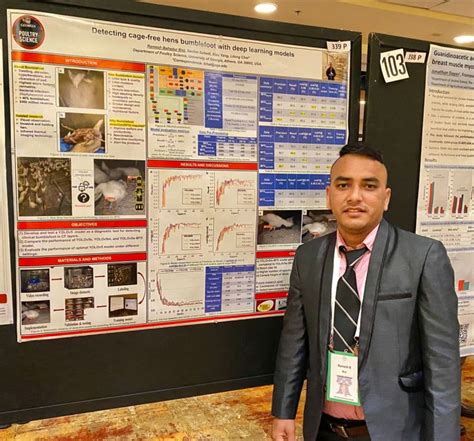Presented My Poster On Detecting Cage Free Hens Bumblefoot With Deep