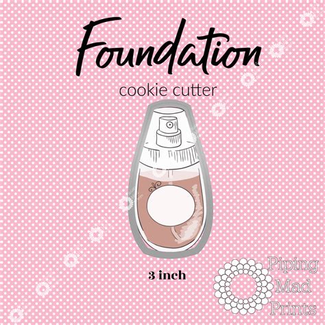 Foundation 3d Printed Cookie Cutter 3 Inch Piping Mad Prints