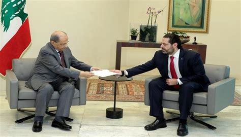 مصدر بالرئاسة اللبنانية عون يدرس استقالة الحريري