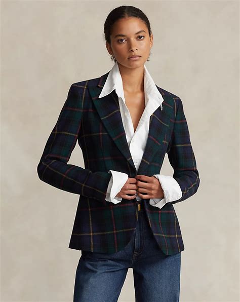 Tartan Plaid Wool Blazer Ralph Lauren® Australia