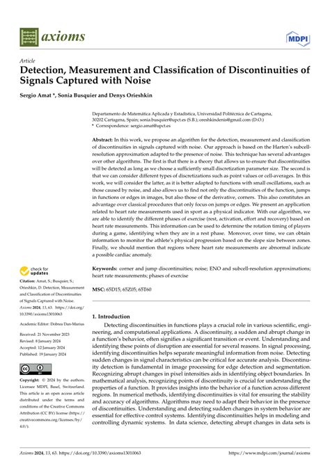 Pdf Detection Measurement And Classification Of Discontinuities Of