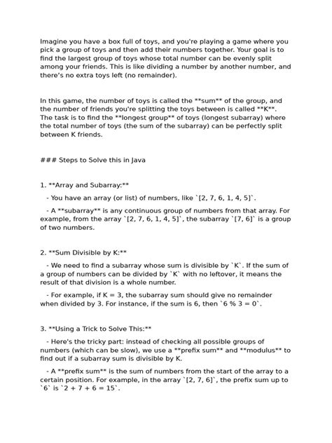 sum of subarray pdf computing algorithms