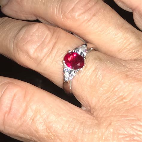 Oval Hydrothermal Lab Grown Ruby Etsy