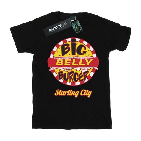 Dc Comics Arrow Big Belly Burger Logo Noir Vêtements T Shirts Manches