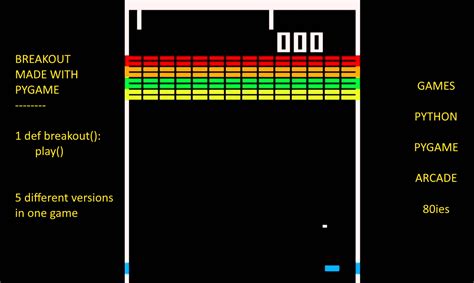 Breakout / Arkanoid - 5 versions in one (pygame) | python programming