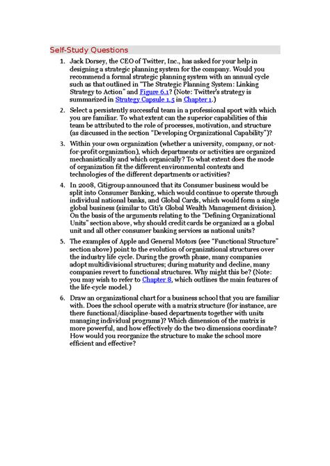 Assignment Organization Structure Management Systems Education