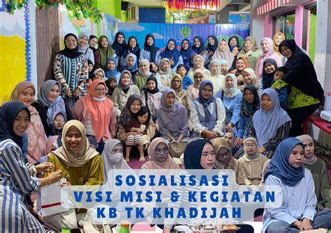 Sosialisasi Visi Misi Dan Program Sekolah Kb Tk Khadijah Tahun Ajaran