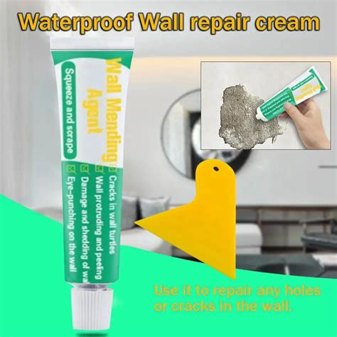 벽 수선제 벽 수리 크림 벽 균열 네일 수리제 벽 필링 그래피티 갭 수리 페이스트 스크레이퍼 포함 1226타일
