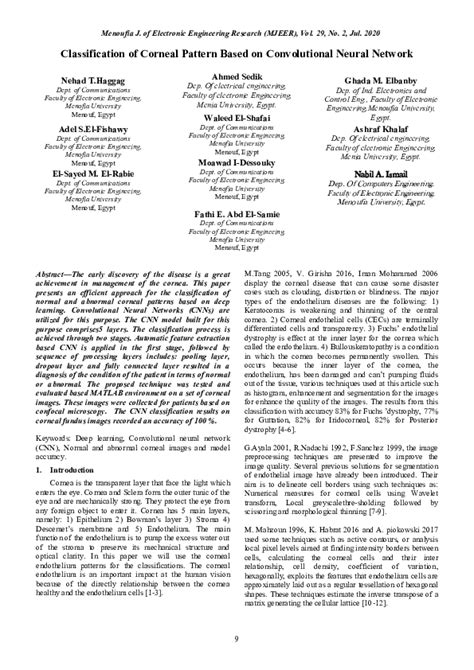 Pdf Classification Of Corneal Pattern Based On Convolutional Lstm Neural Network