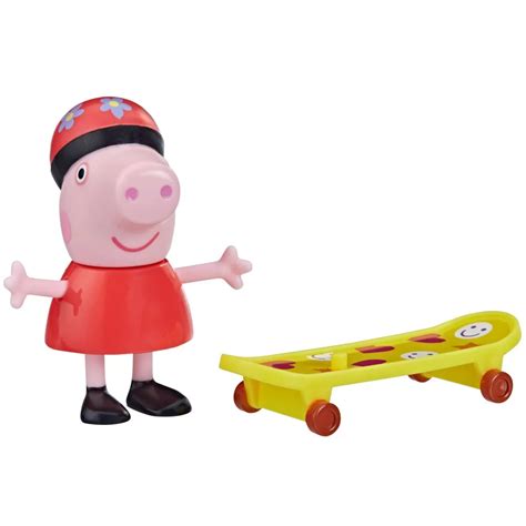 Świnka Peppa Figurka Pepa z deskorolką zabawka z bajki renomowany