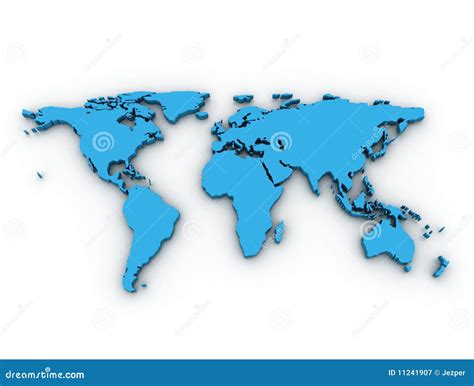 3d World Map Stock Illustration Illustration Of Earth 11241907