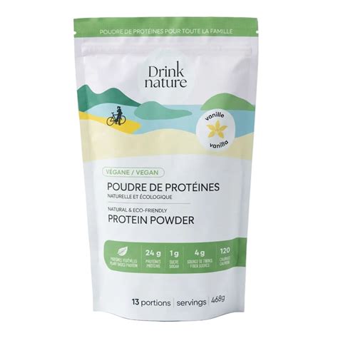 Drink Nature Poudre De Protéines Végétales 468g Shop Santé