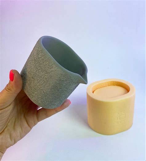Silicone Mold For Massage Candle With Texture