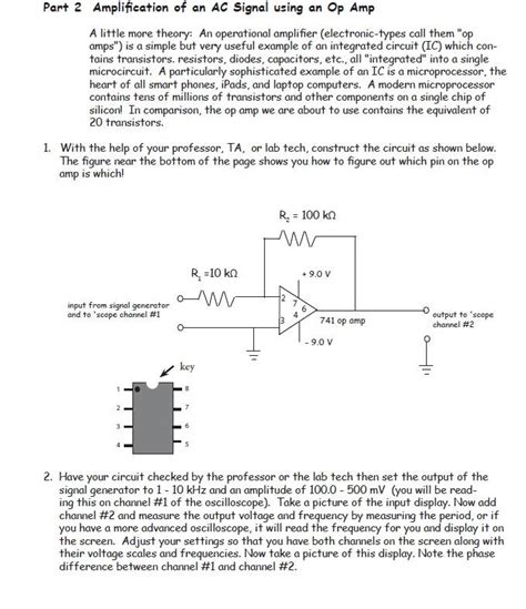 Part Amplification Of An AC Signal Using An Op Chegg