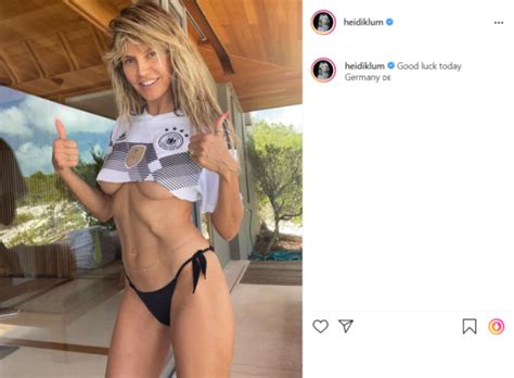 Η sexy φωτογραφία της Heidi Klum για τον αγώνα της Γερμανίας στο