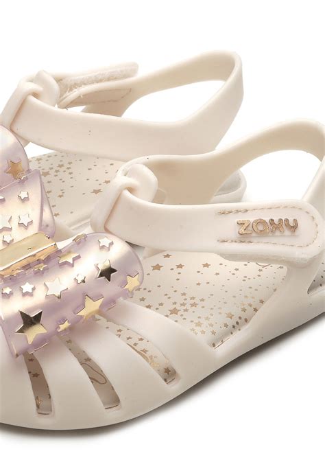 Sandália Zaxynina Menina Fantasia Sand Baby Off White Compre Agora Dafiti Brasil