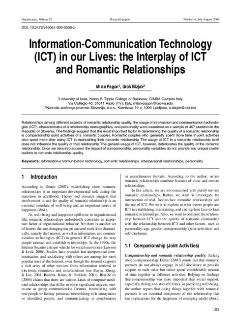 Pdf Information Communication Technology Ict In Our Lives The