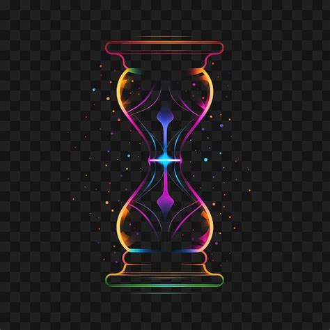 A Neon Hourglass Neon Outlines With Fd Neon Line Design Creative Art