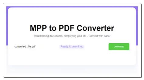 Best Free Online MPP To PDF Converter Websites