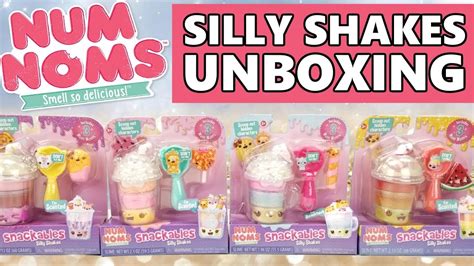 New Num Noms Snackables Silly Shakes Unboxing Scented Slime Hidden