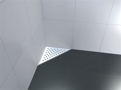 Rejilla Desagüe Ducha Acero Triangular Atrim Inca x x cm DECO TURNER