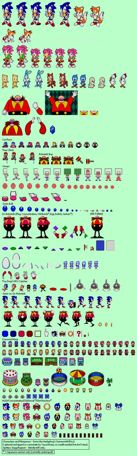 Pico Sonic The Hedgehogs Gameworld Characters And Minigames The