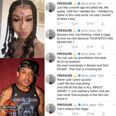 Coi Leray Dad Empressive Coi Leray Beefing With Her Father Benzino