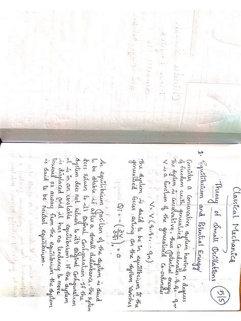 Theory Of Small Oscillations Pdf