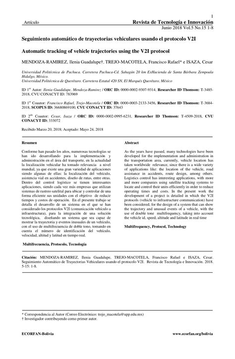 PDF Automatic Tracking Of Vehicle Trajectories Using The V I Protocol