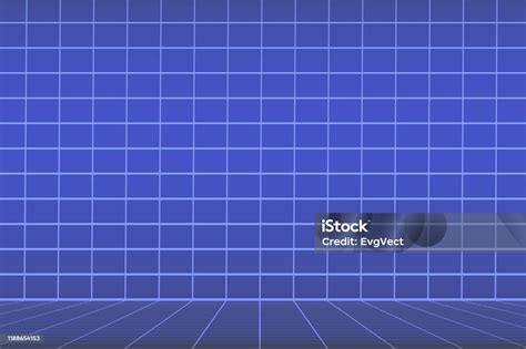 빈 파란색 방 3d 스튜디오 메쉬 벡터 그림입니다 0명에 대한 스톡 벡터 아트 및 기타 이미지 0명 디지털 생성 이미지 라이트박스 Istock