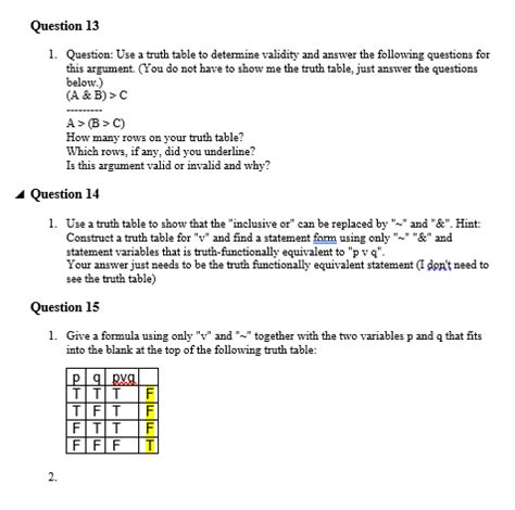 Solved Question 13 1 Question Use A Truth Table To Chegg Com