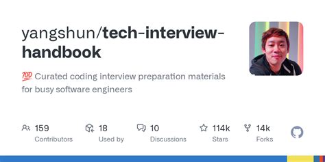 Github Yangshuntech Interview Handbook 💯 Curated Coding Interview Preparation Materials For